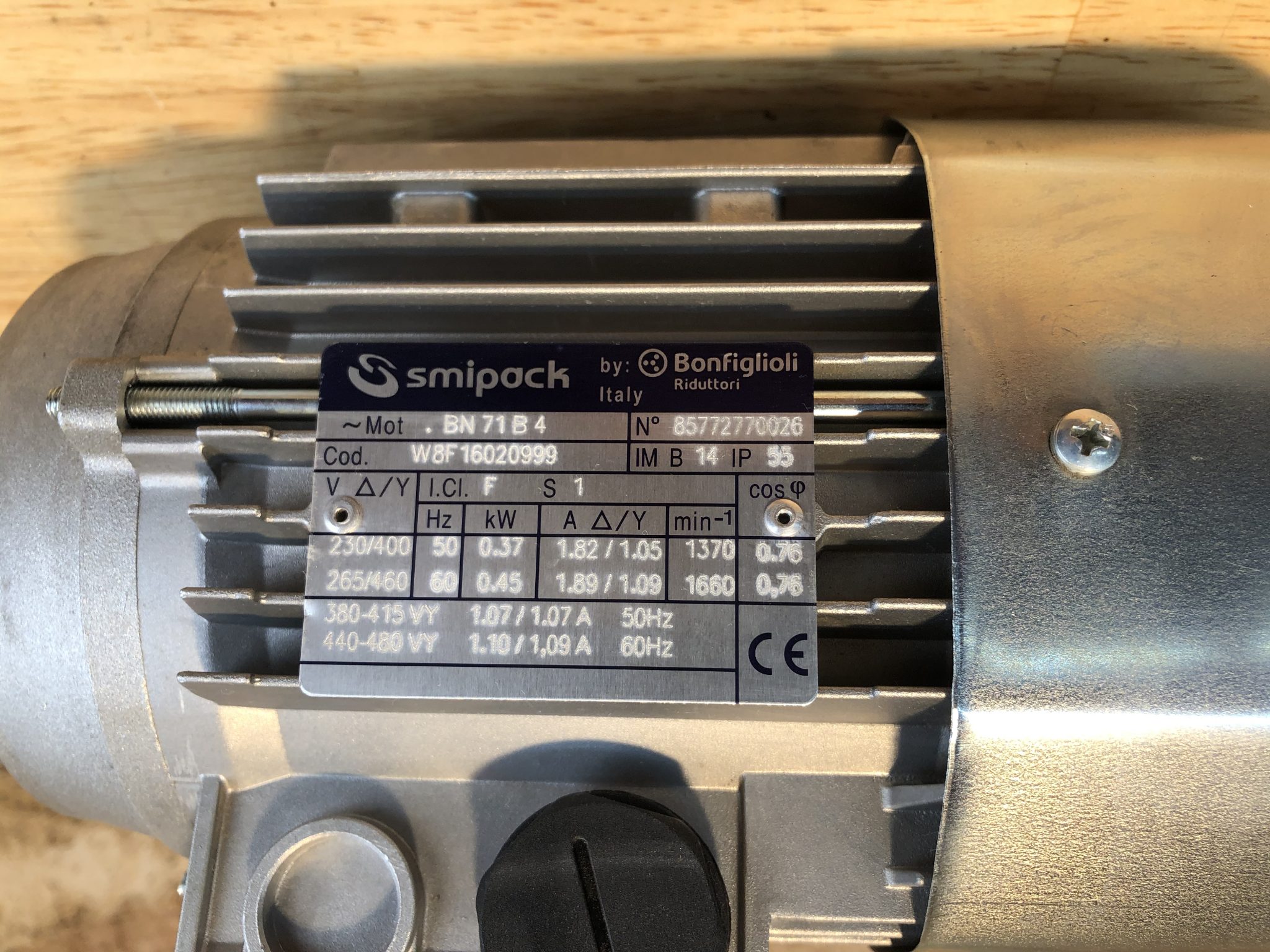 Motor DC Bonfiglioli 0.37 kW | Servomotor